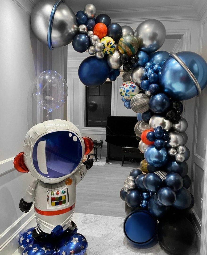 Украшение детского праздника воздушными шарами «Космос»