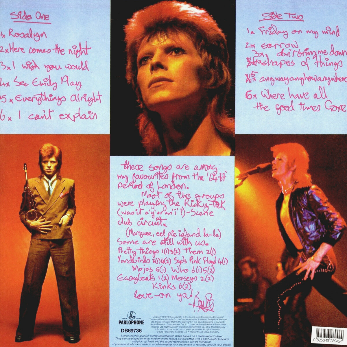 Виниловая пластинка David Bowie "Pin Ups" Lp — фото 1
