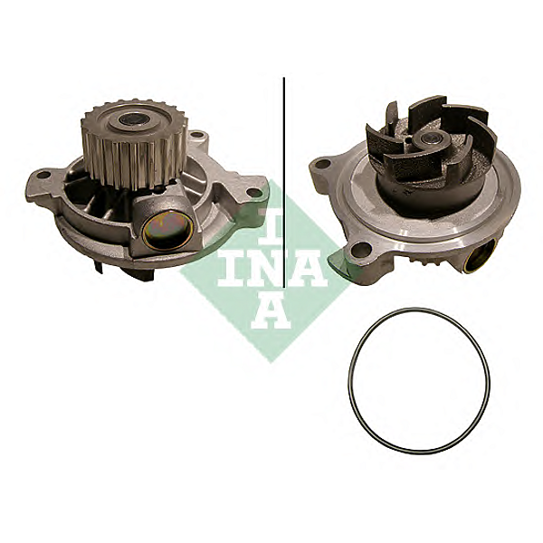 INA 538 0045 10 (074121005P / 076121005A / 538004510) помпа\ Audi (Ауди) 100 / a6, VW t4 2.5 / 2.4d / 2.5tdi 90