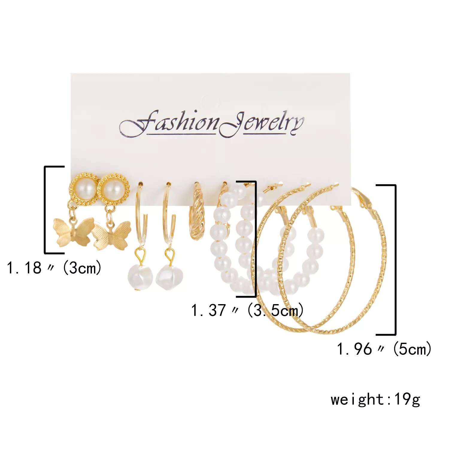 Комплект серег, жемчуг имитация, металл