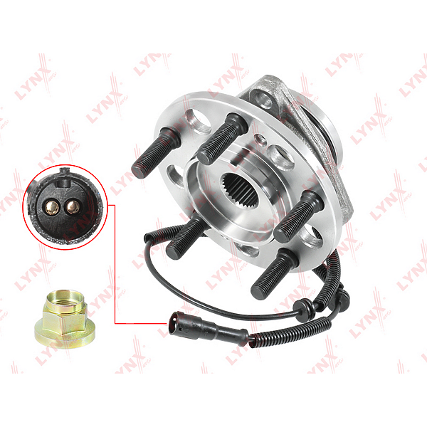 LYNXauto WH-1176 (1482REXF / 4142009701 / 4142009702) ступица передняя в сборе