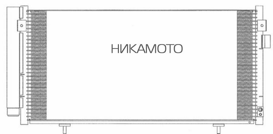 SAKURA 54219801 Конденсер SUBARU FORESTER/IMPREZA/XV 1.6-2.5/2.0D 07-/11-