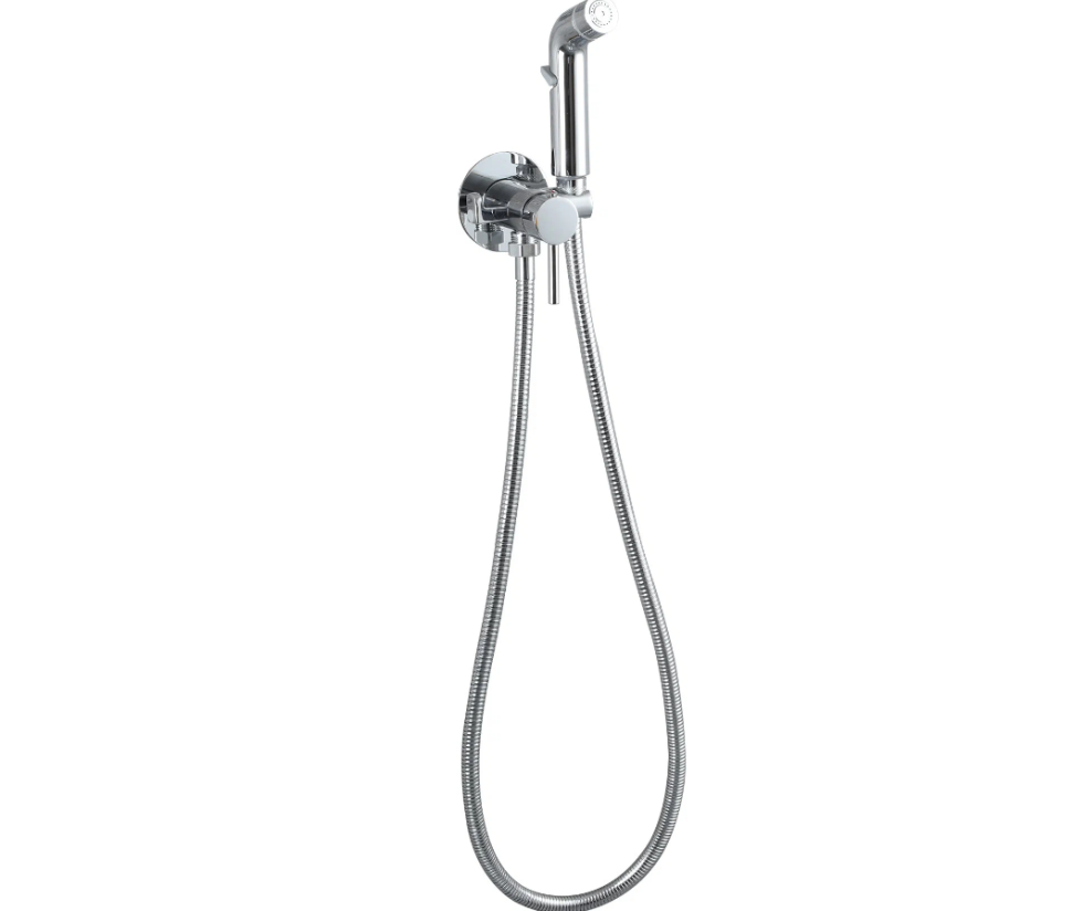 FRUD R7505, Смеситель с гигиеническим душем латунь, хром