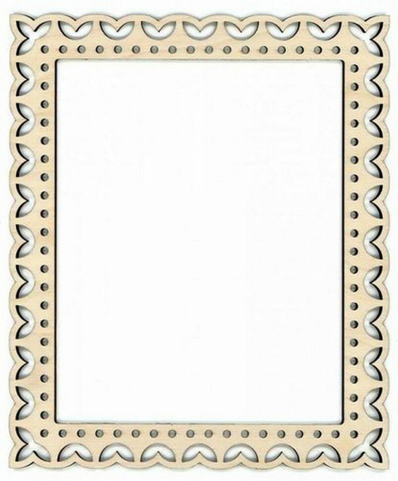 Щепка ОР-070 Рамка ажурная «Листики» малая, 14 x 16.6 см