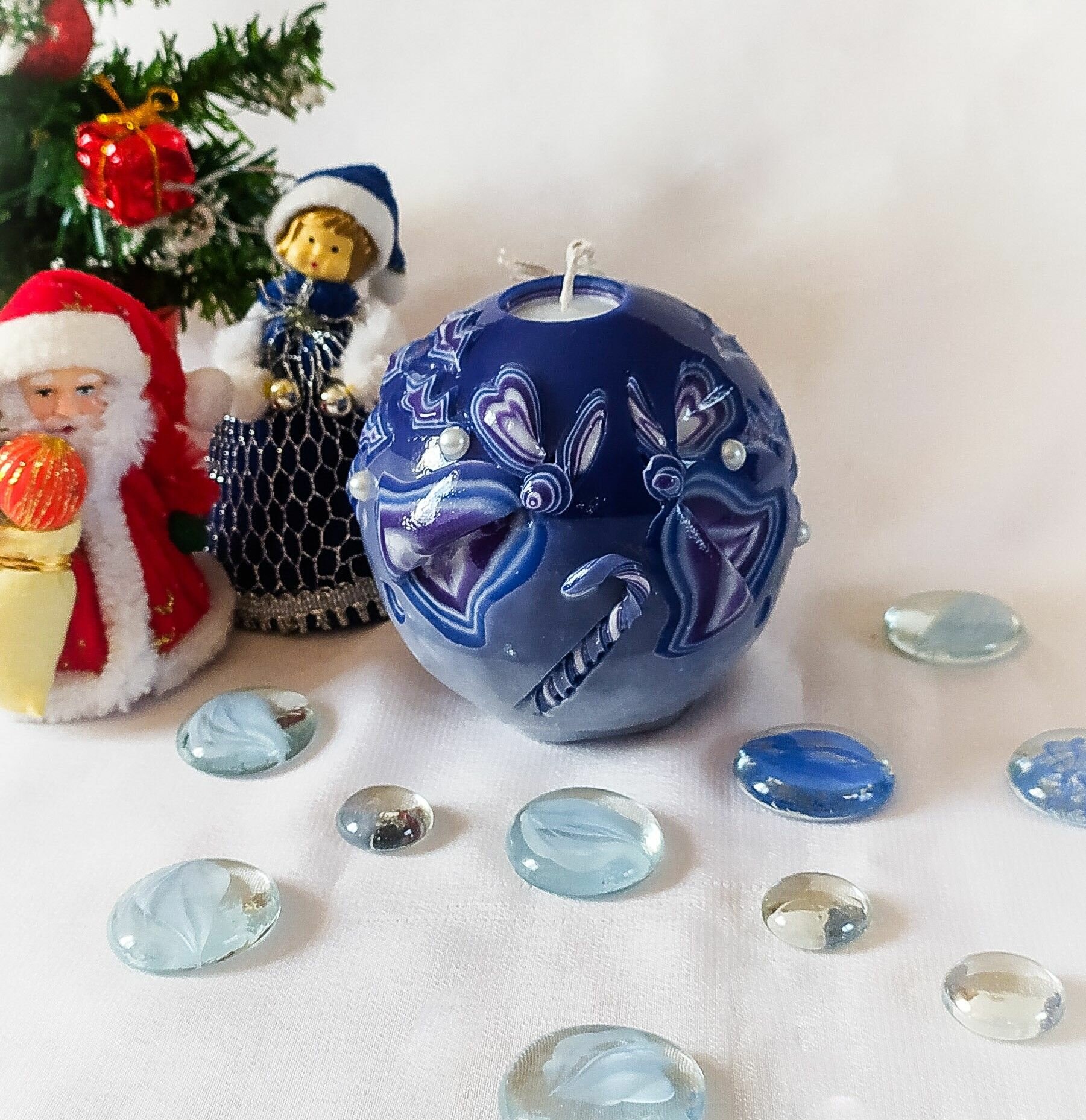 Энергетическая Свеча Selana Rejini "Праздничный шар, синий"