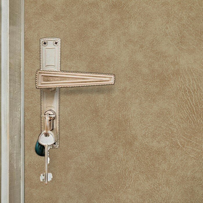 Комплект для обивки дверей, 1.1×2 м: иск. кожа, ватин 5 мм, гвозди, струна, микс, «Ватин»