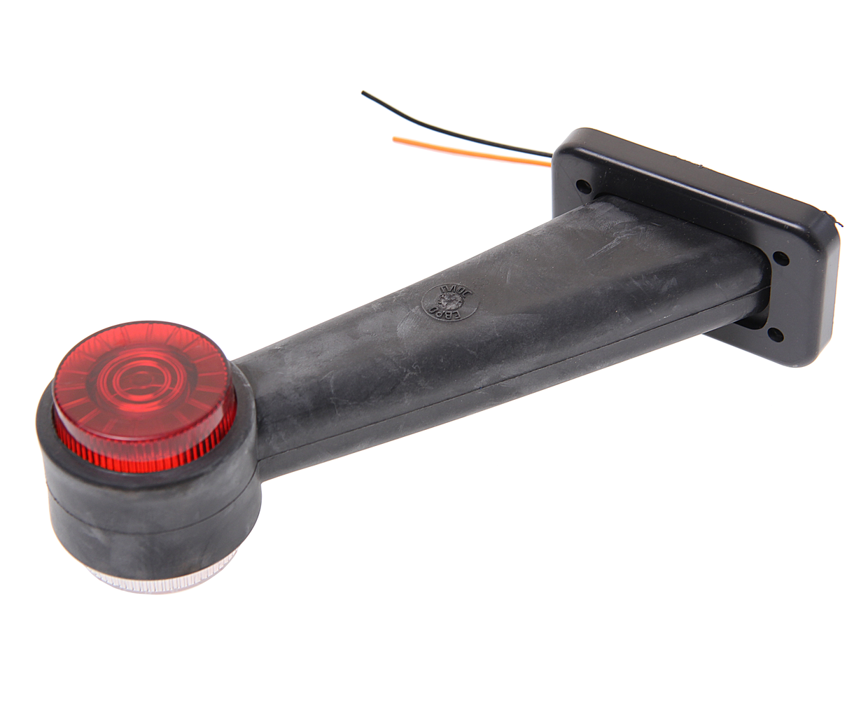 Фонарь габаритный красный/белый (плоский рассеиватель) европлюс