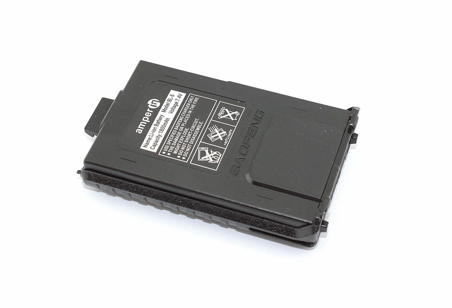Аккумулятор Amperin для Baofeng UV-5R (BL-5L) 1800mAh 7.4V li-ion, код 094890