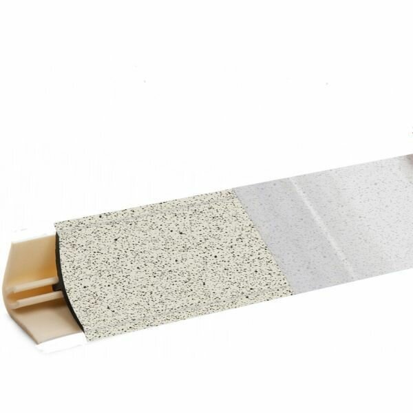 Плинтус для столешницы Korner LB15 с кабель-каналом мягкий край 15х15x3000 мм ПВХ, Антарес