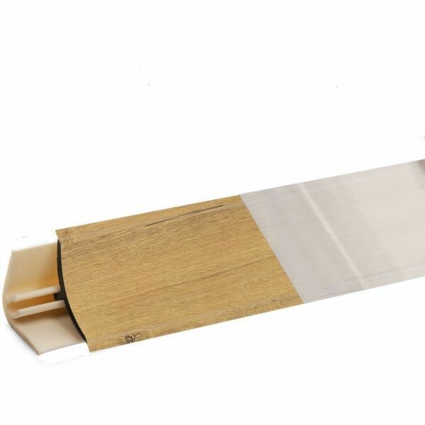 Плинтус для столешницы Korner LB15 с кабель-каналом мягкий край 15х15x3000мм ПВХ Дуб Вотан