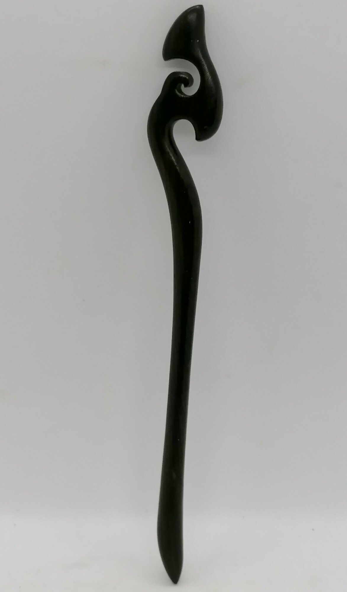 Шпилька сандаловая, черный сандал "голова павлина"