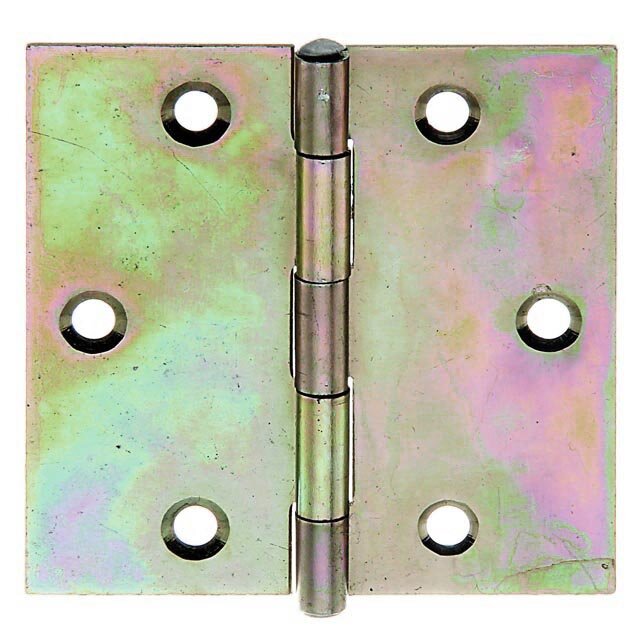 Петля дверная оцинкованная 64x62мм для металлических дверей долговечная и надёжная