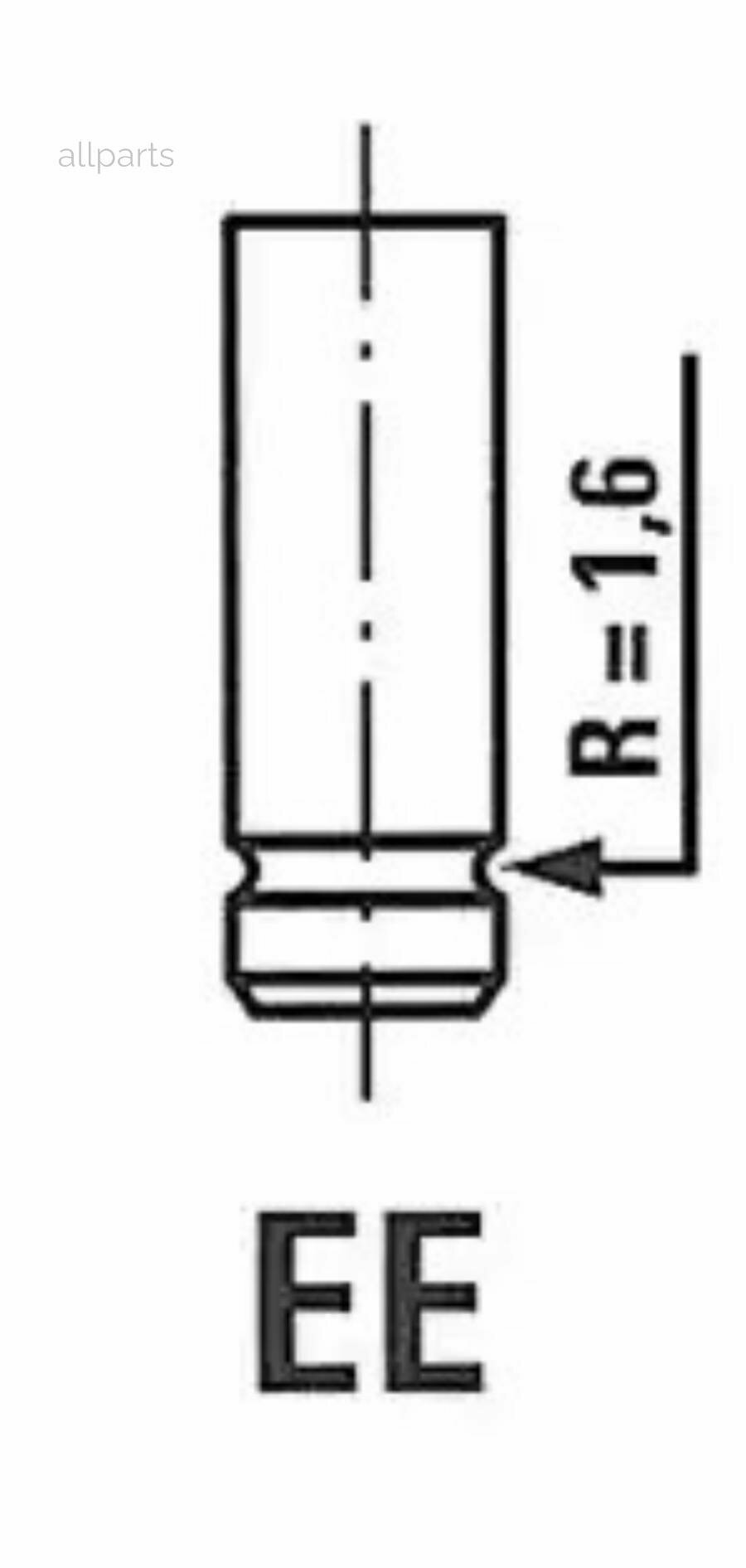 FRECCIA R4779/RCR Клапан выпускной fia brava 1.4 12v