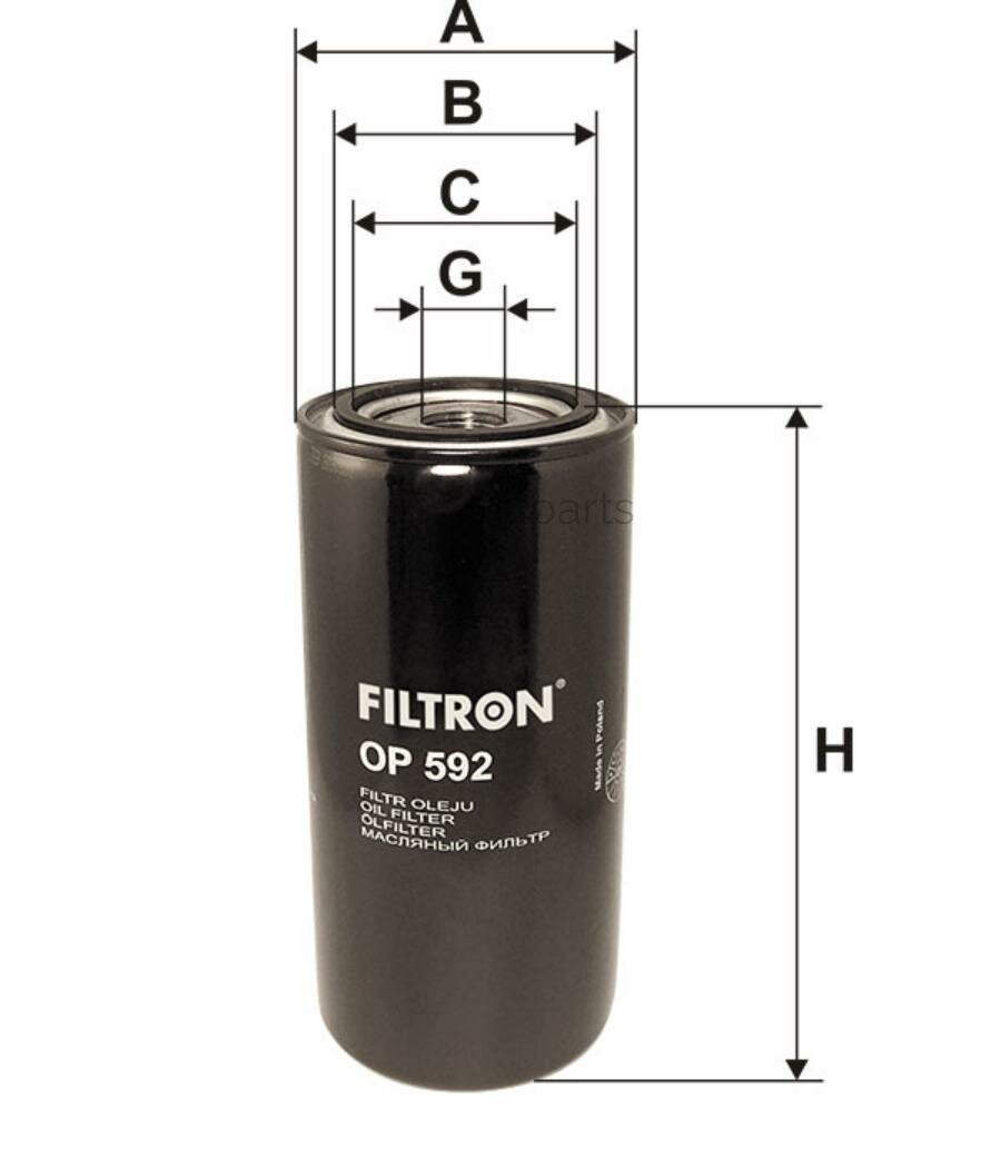 FILTRON OP 592 Фильтр масляный