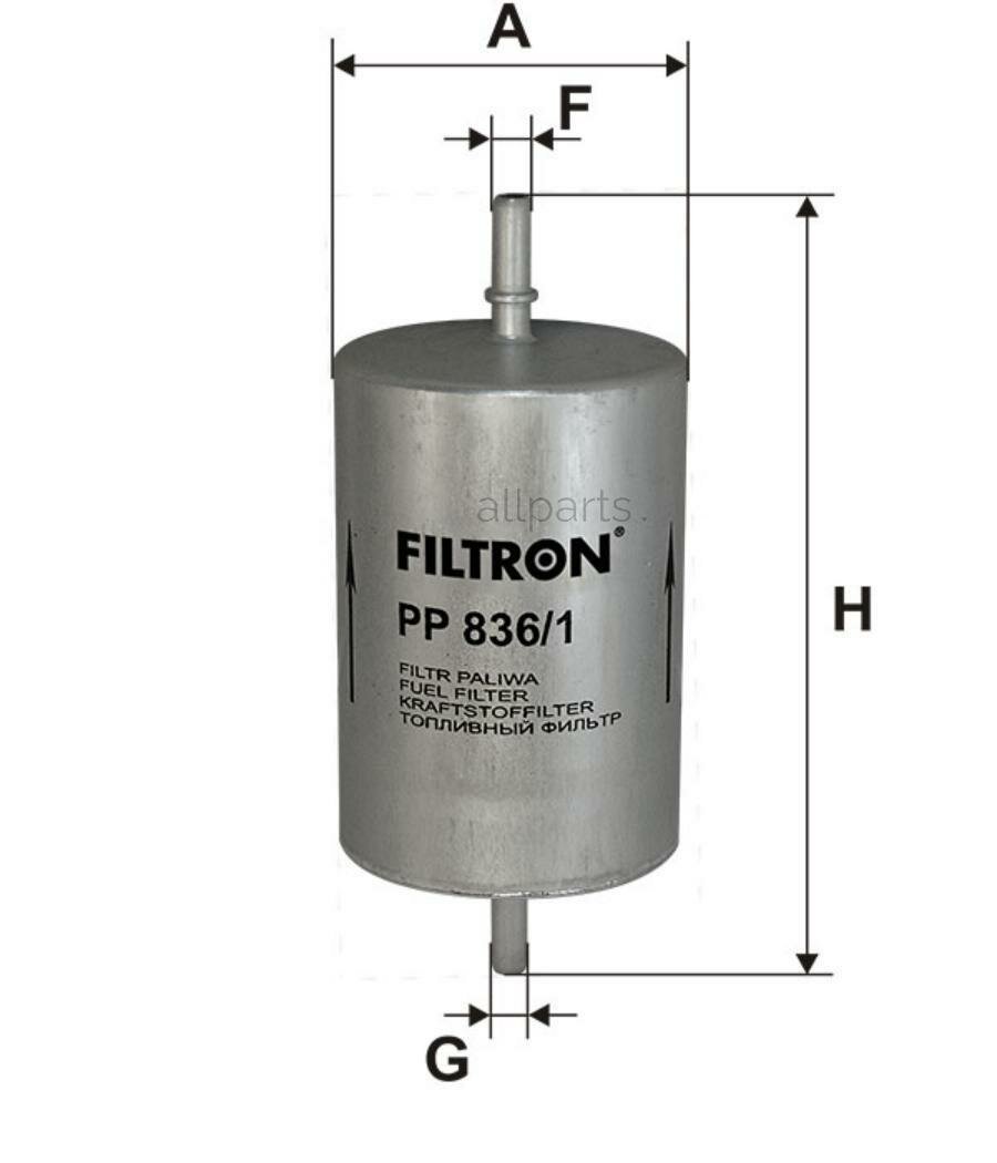 FILTRON PP836/1 Фильтр топливный FILTRON PP836/1