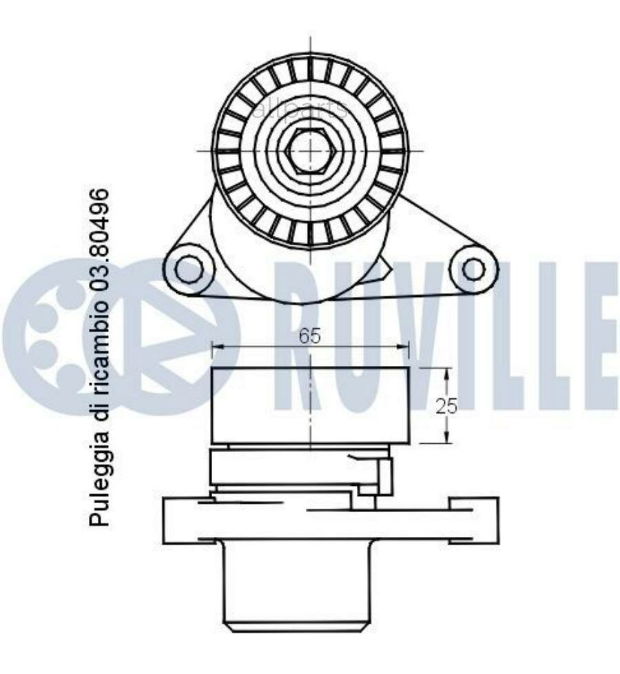 RUVILLE 541650 Натяжитель ремня