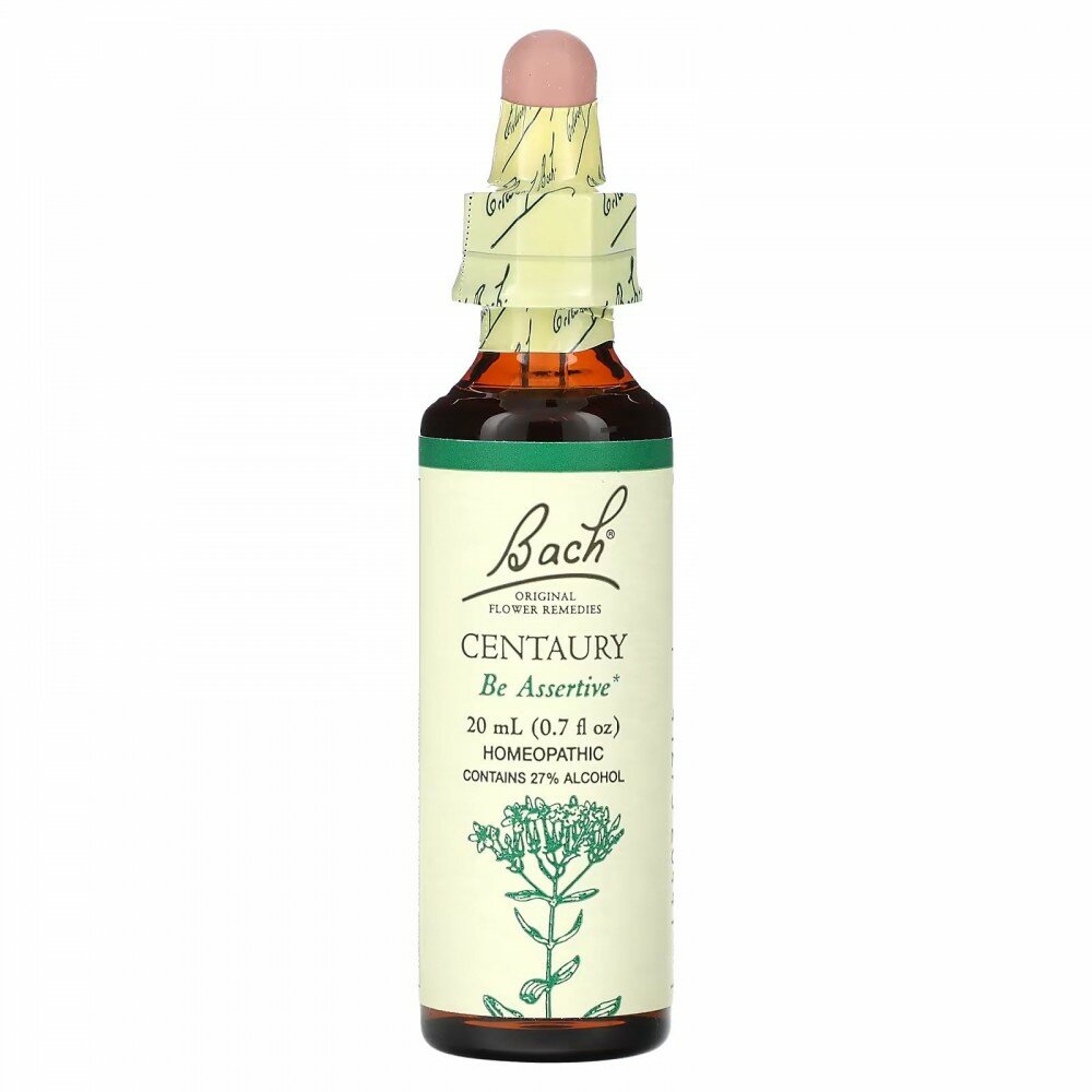 Bach, Original Flower Remedies, золототысячник, 20 мл (0,7 жидк. унц.)