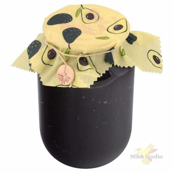 Салфетка восковая для хранения продуктов. 3 диз. Размер 19х15см.