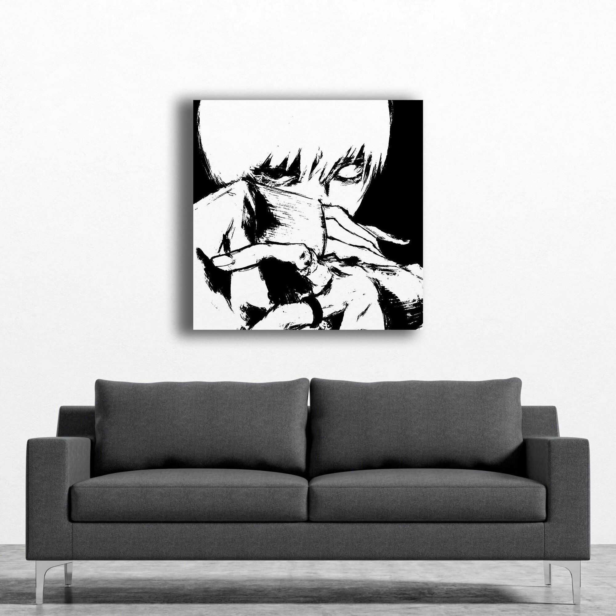 Интерьерная картина на холсте / dead inside / zxc 50*50