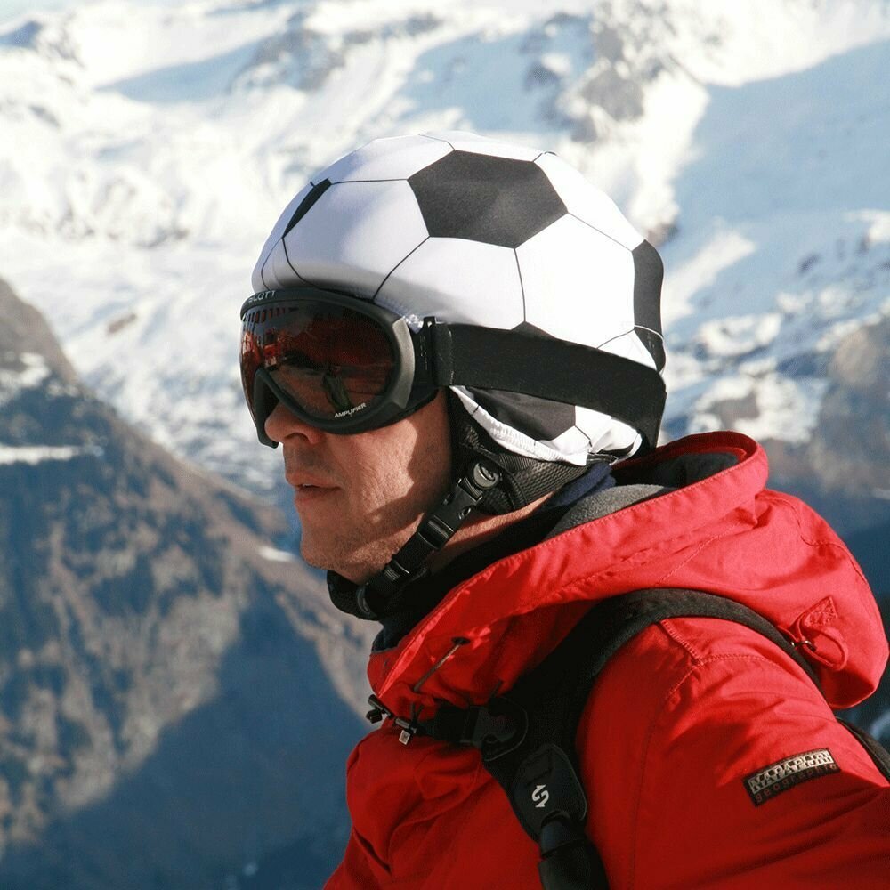 Нашлемник CoolCasc Soccer Ball, универсальный, для разных видов спорта, защита шлема — фото 1