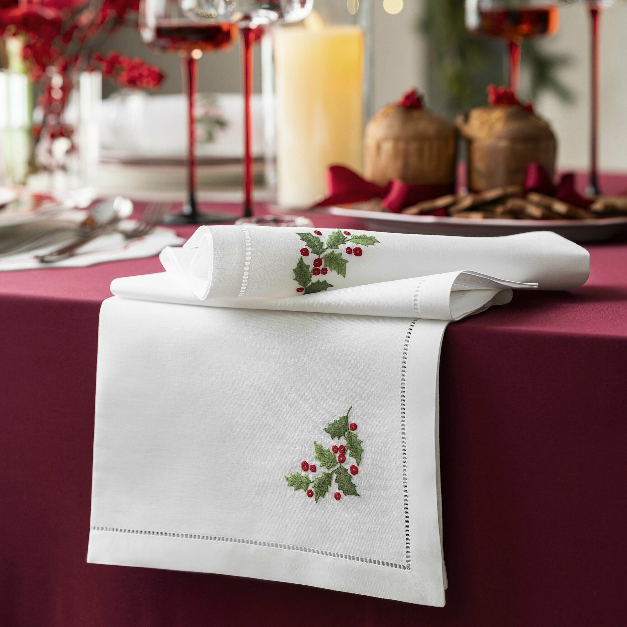 Сколлари тёмн.-зел. Салфетка 35х45, 1 пр.