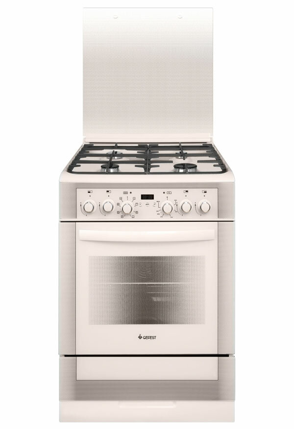 Комбинированная плита Gefest 6302-04 0267 (13746001) 60 см, 55 л, 4 конфорки, кремовый