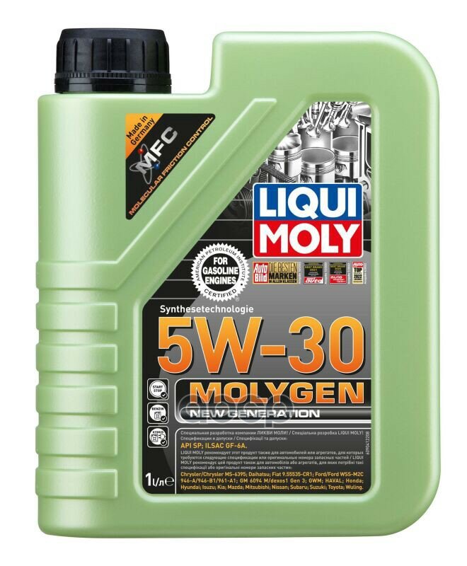 LIQUI MOLY Масло моторное LIQUI MOLY MOLYGEN GF-6A 5W-30 1л На складе