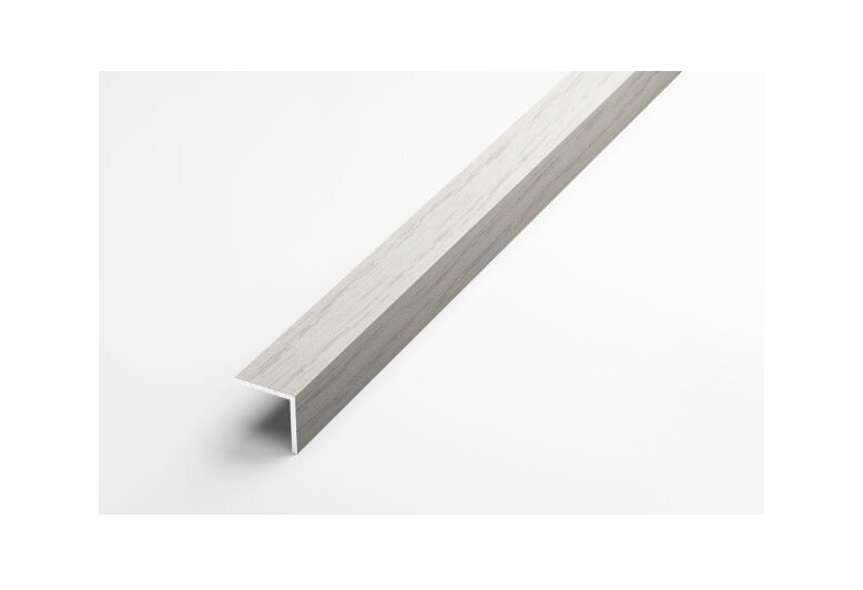 Уголок алюминиевый 20х20мм длина 2700мм, профиль угловой внешний Лука УП 06-27.2700.5105 Дуб арктик