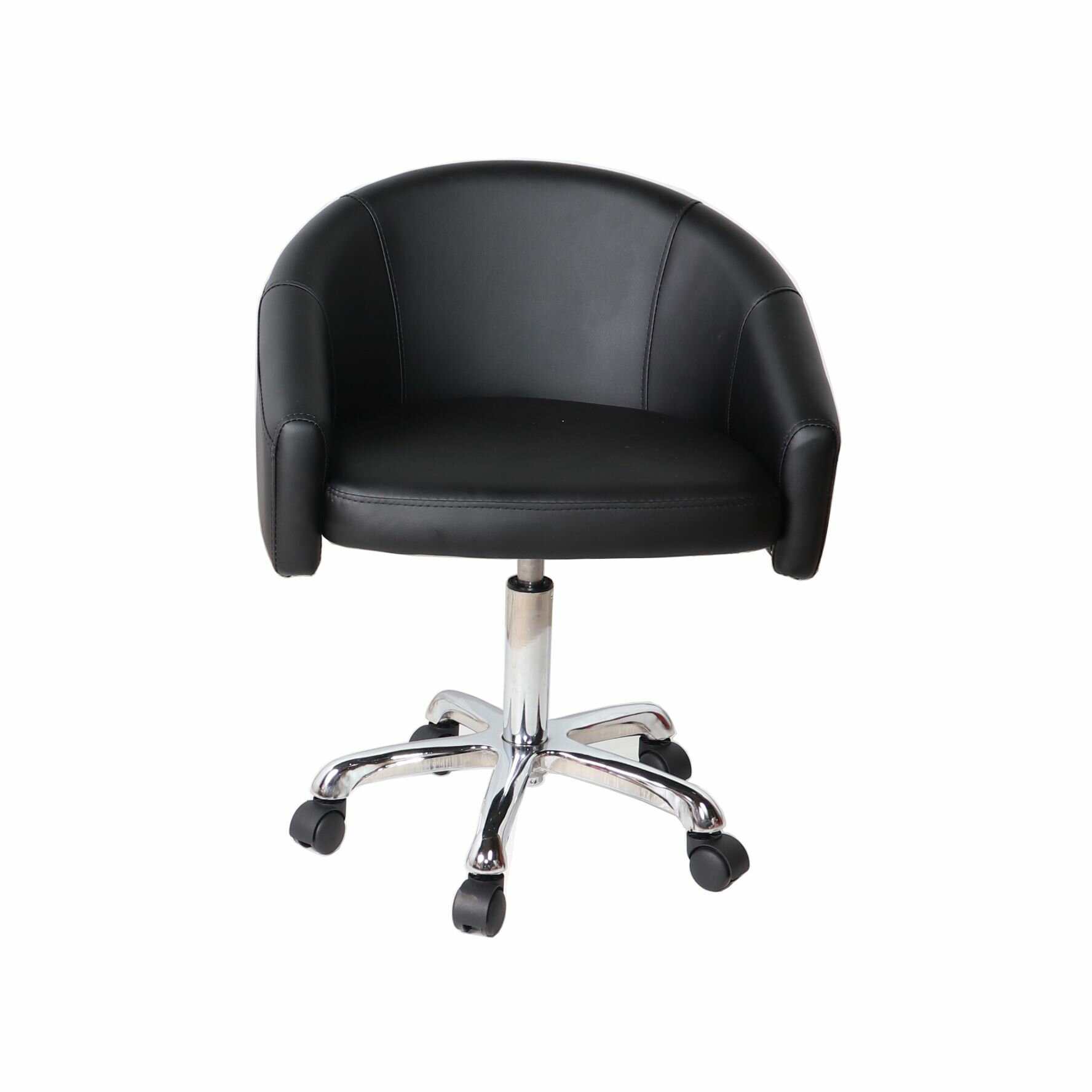 Кресло маникюрное для клиента "Леди", основание пятилучие/пневматика+колеса