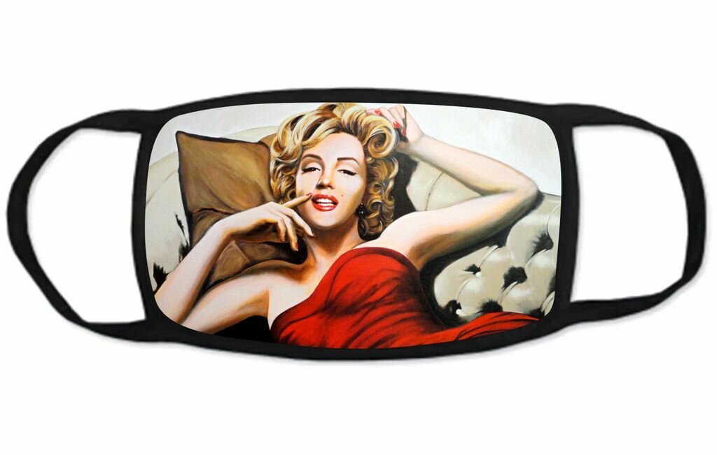 Маска на лицо Мэрилин Монро №6, Детская 18 на 10 см