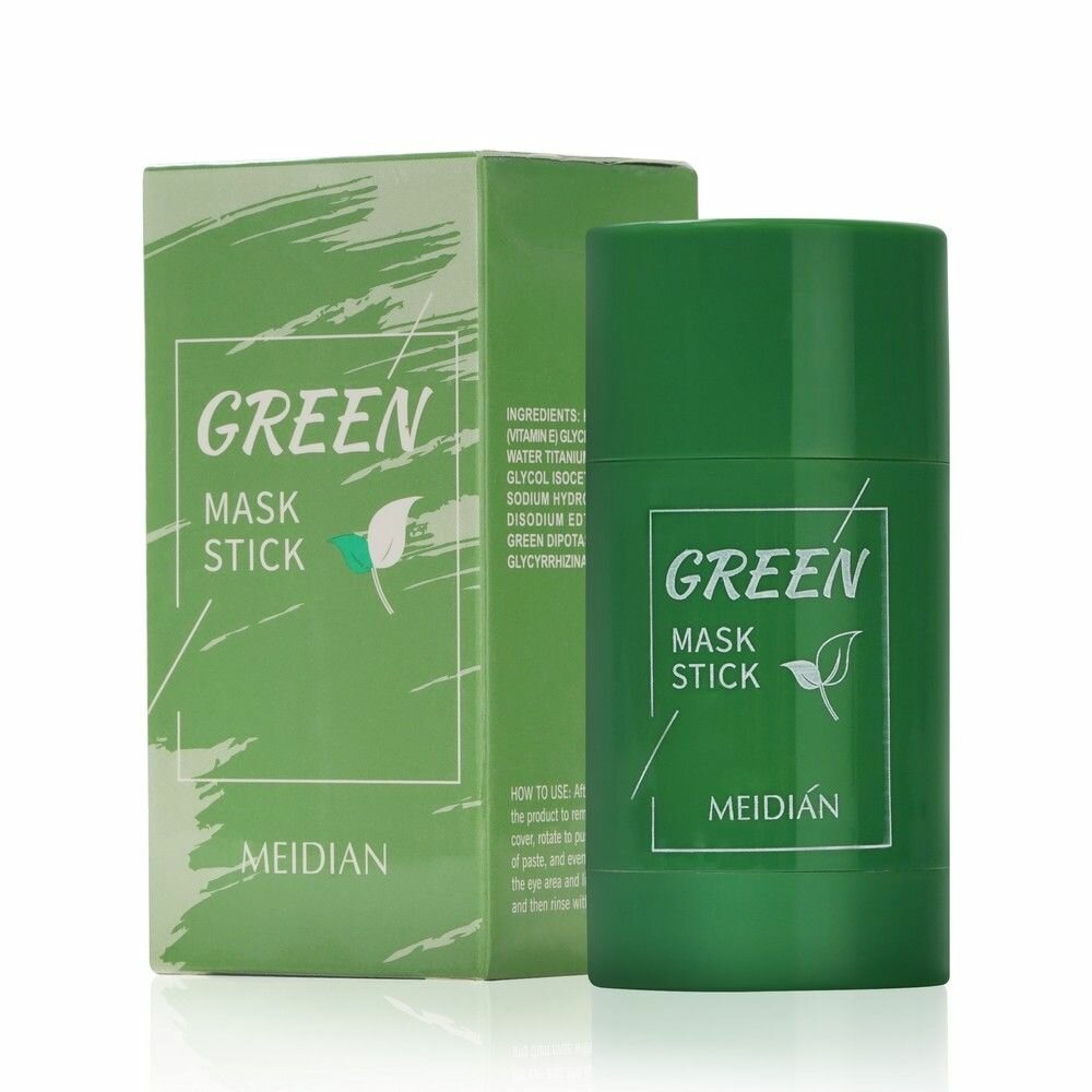Очищающая маска - стик для лица Meidian Eggplant с экстрактом зеленого чая 40г