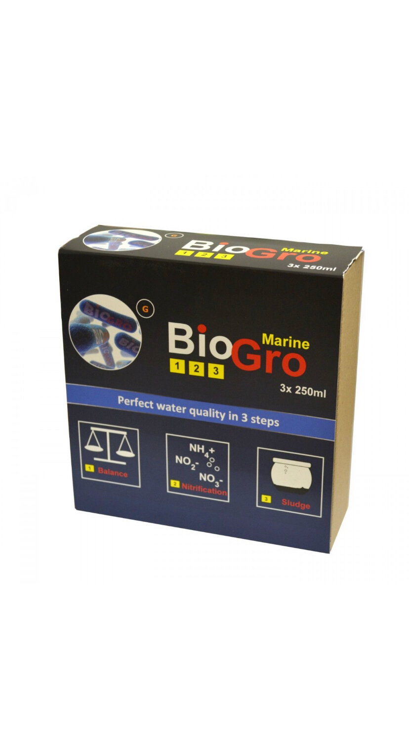 Набор бактерий для рифового аквариума 250 мл. DVH BioGro 123 Marine