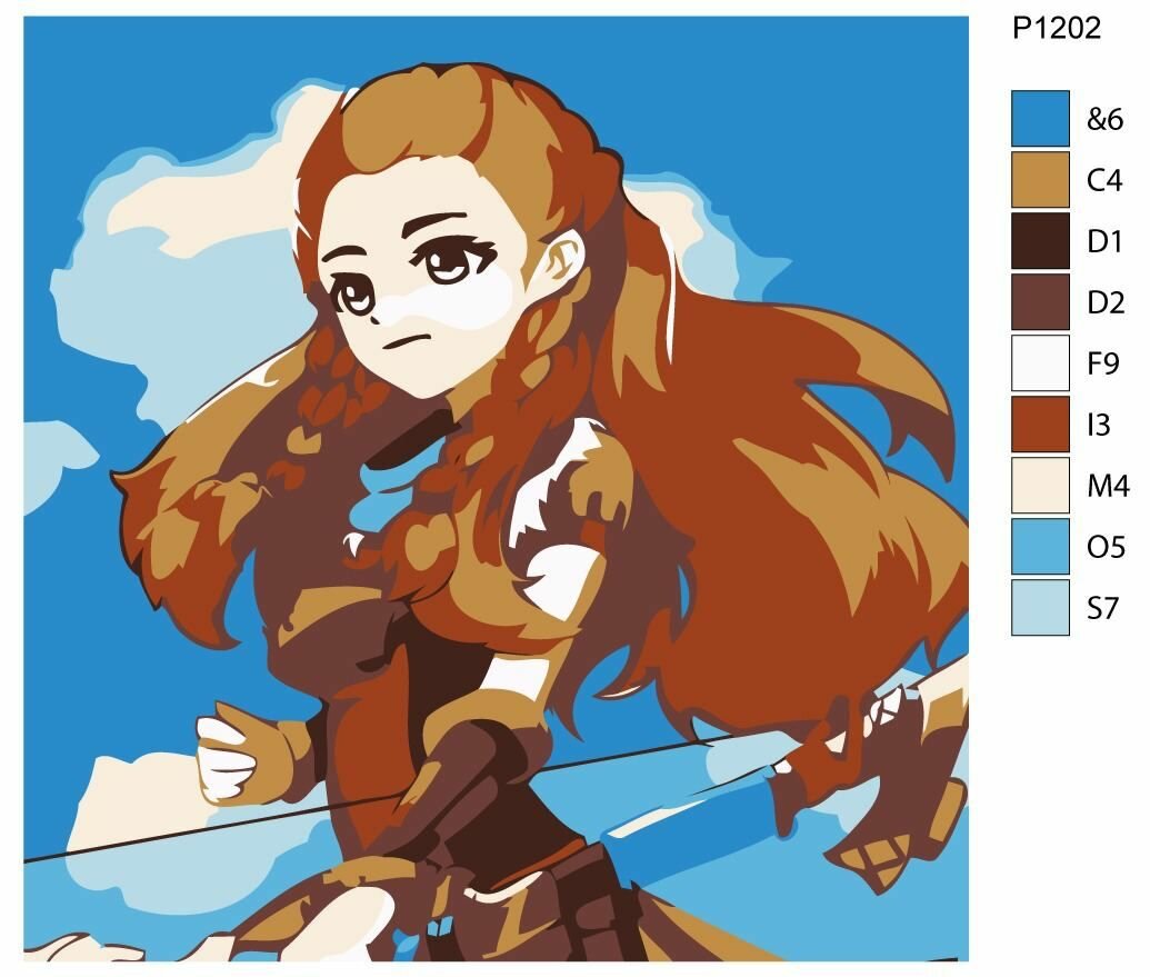 Детская картина по номерам P1202 "Игра Genshin Impact (Геншин Импакт). Элой" 30x30