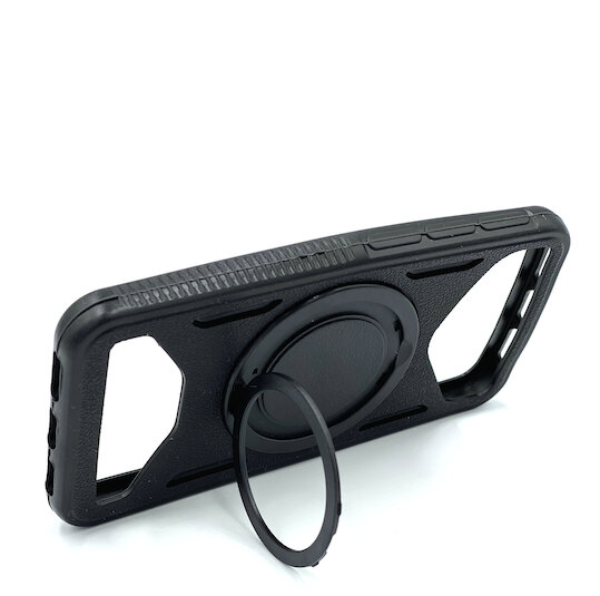 Универсальный тонкий противоударный силиконовый чехол MyPads A151273 с функцией подставки для всех видов смартфонов с диагональю 4.5/ 5.0 (черный)