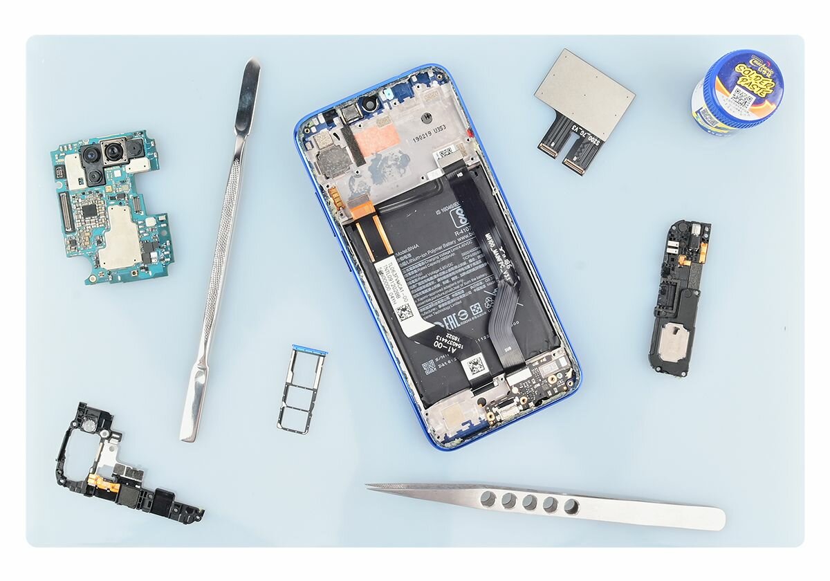 Коврик для пайки силиконовый 4806 термостойкий антистатический 35х23х0,3 см