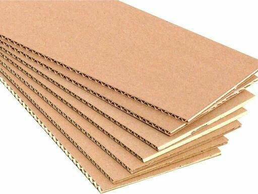 Гофро лист картонный 700х1000 мм микра бурый/бурый Т11 (10 шт.)