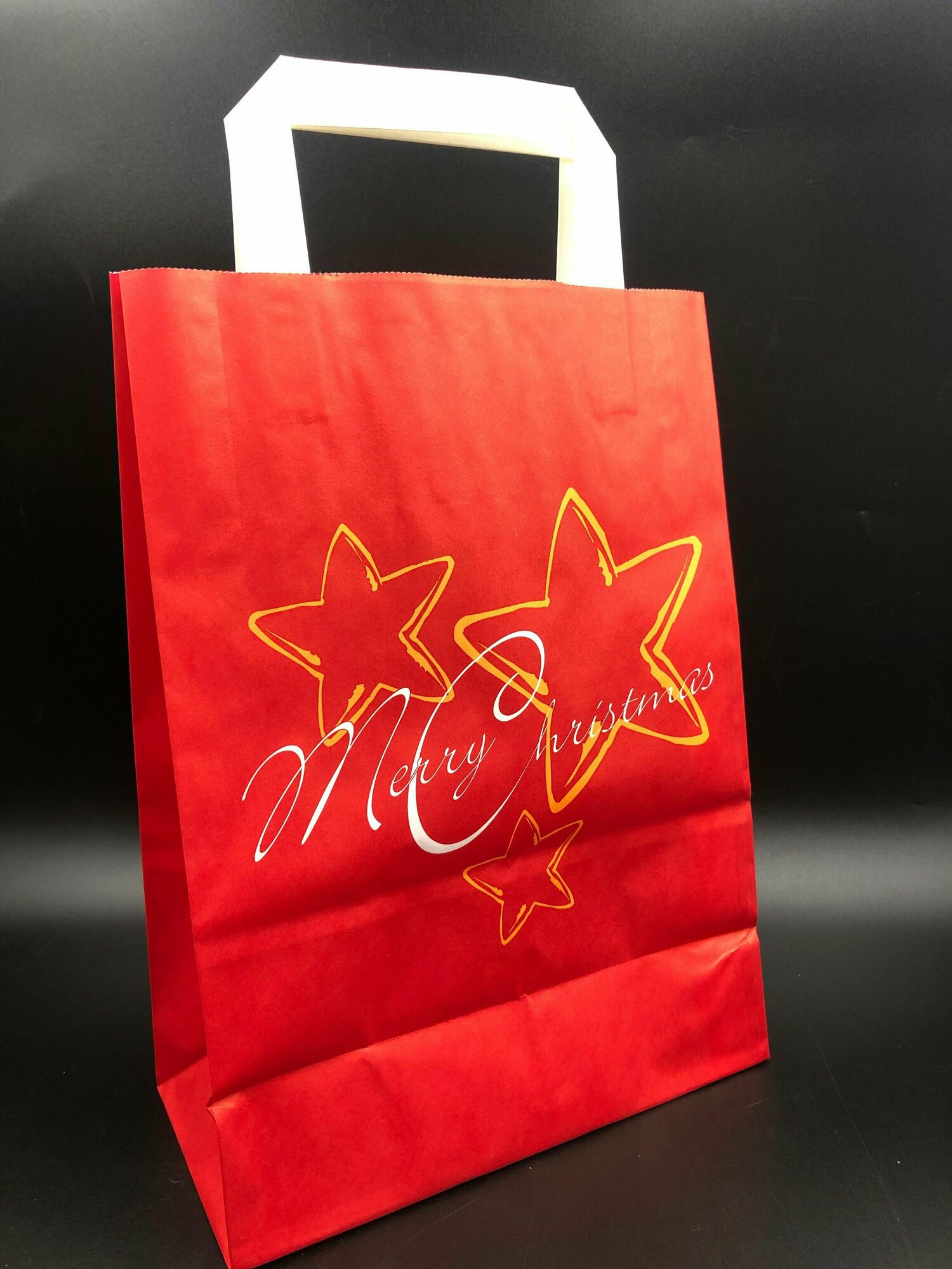 5 шт. Пакет новогодний 320х420х140мм Toptwist Звезда красная, арт.87