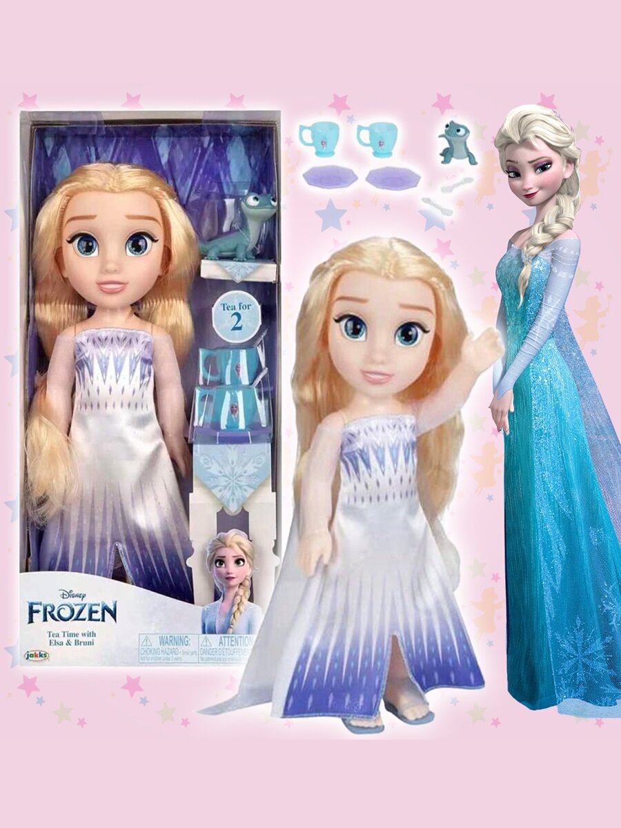Кукла Эльза Frozen Холодное сердце Чаепитие с Бруни