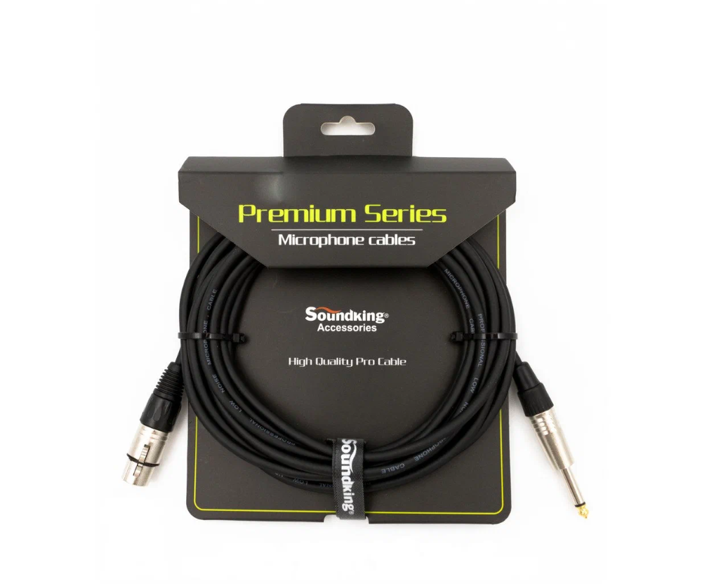Кабель микрофонный XLR (female)/Jack (6,35мм), 5 м, Soundking BB006-5М