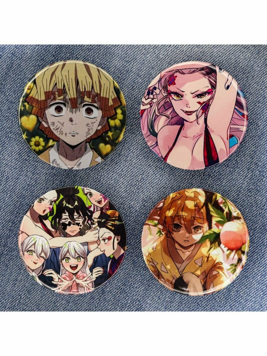 Набор значков аниме серии Demon Slayer