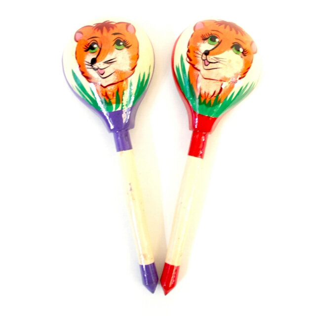 Ложка деревянная столовая мультфильмы 190*60 лисичка