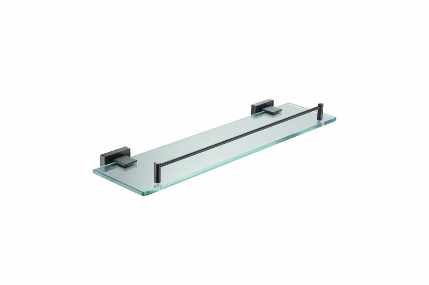 Полка стеклянная одноярусная SHEVANIK SG5619H черная