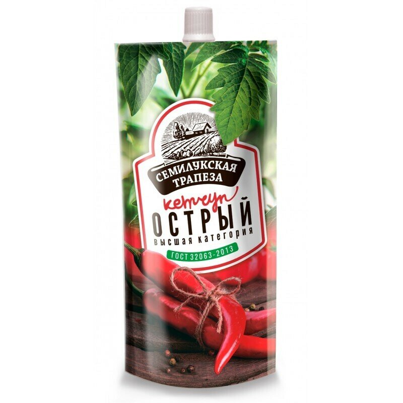 Семилукская трапеза Кетчуп острый, 300гр