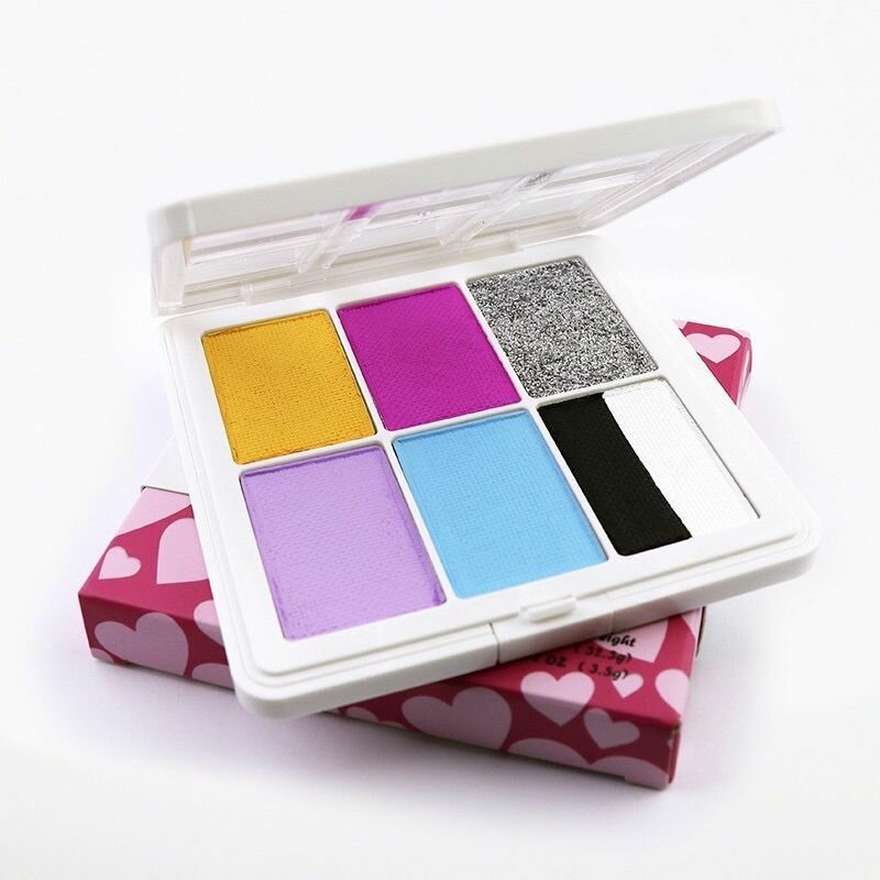 Набор аква грима для девочек с блестками