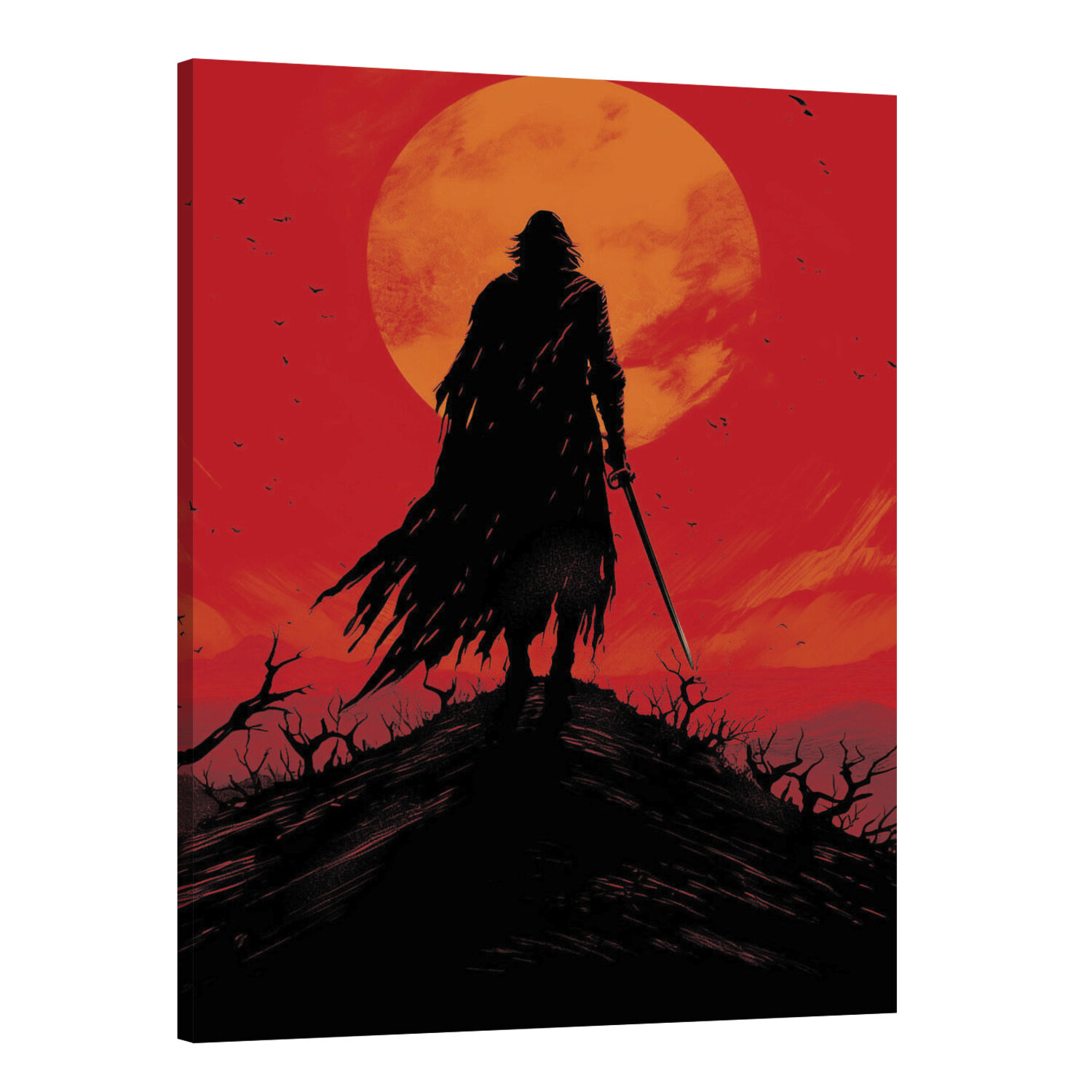 Интерьерная картина 50х70 "Берсерк: Безумие в крови"