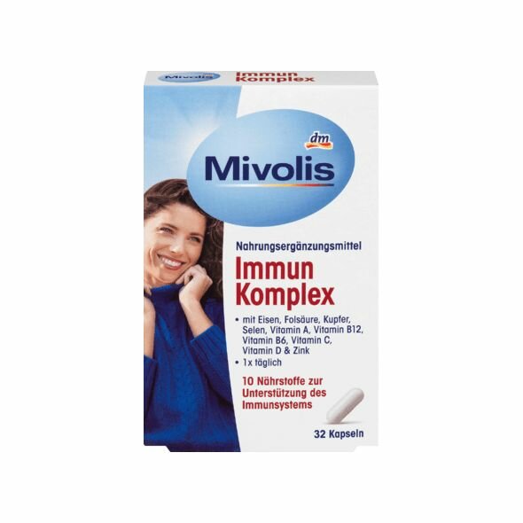 Иммунный комплекс Mivolis, 32 таблетки, поддержка иммунитета, Германия
