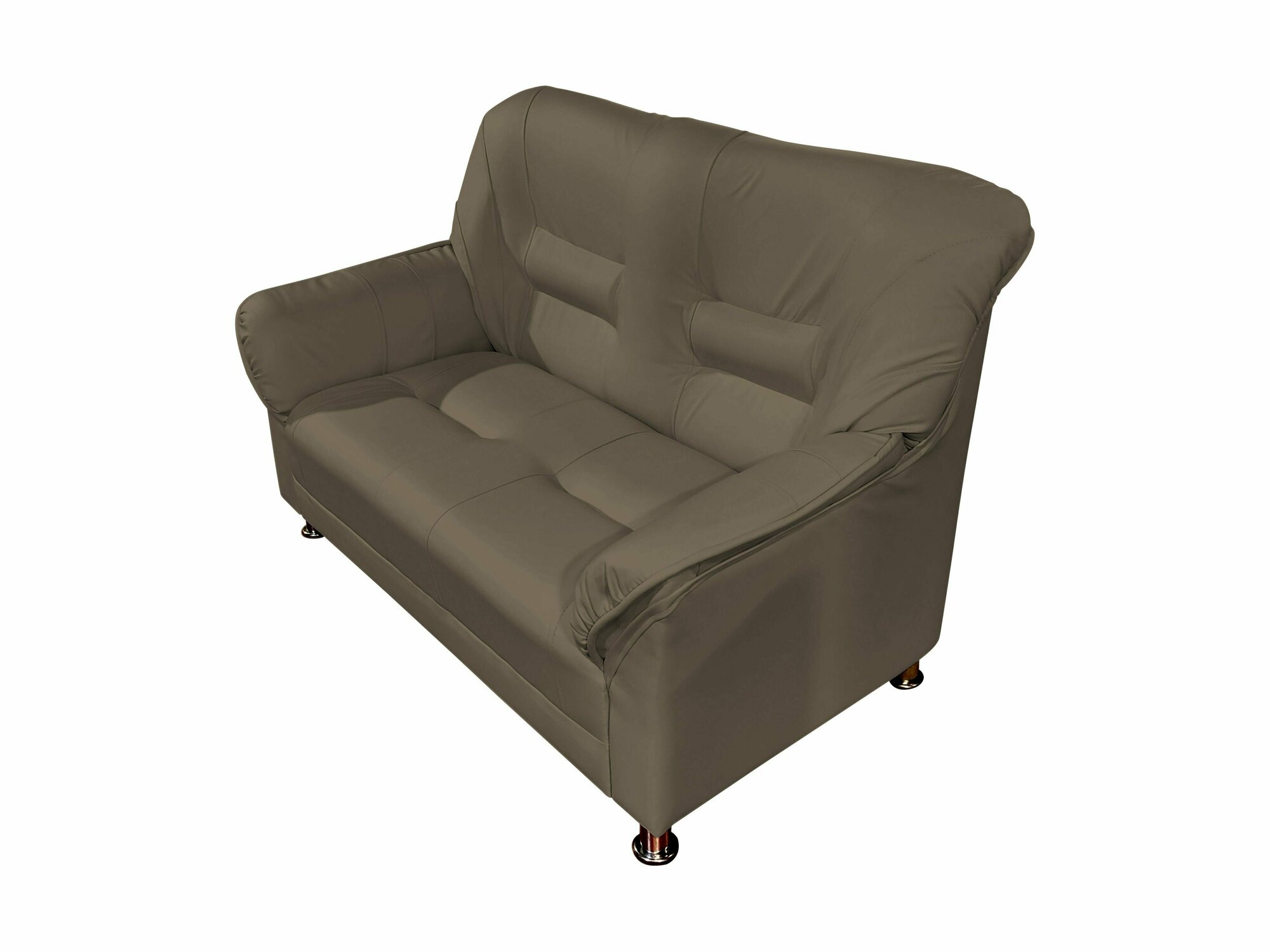 Диван двухместный Честер шоколадный 1320*700*860