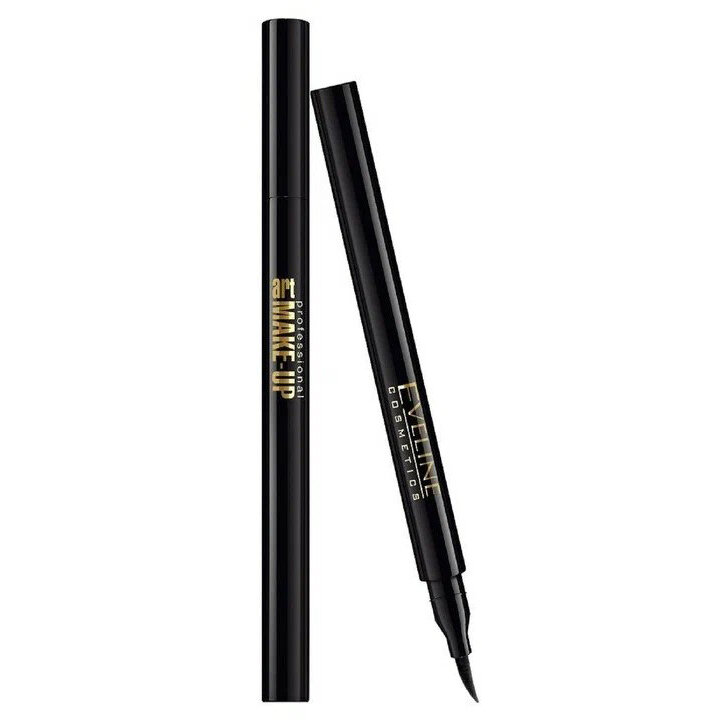 Подводка-фломастер для глаз Eveline Cosmetics Art Professional make-up, водостойкая, черная, 4мл