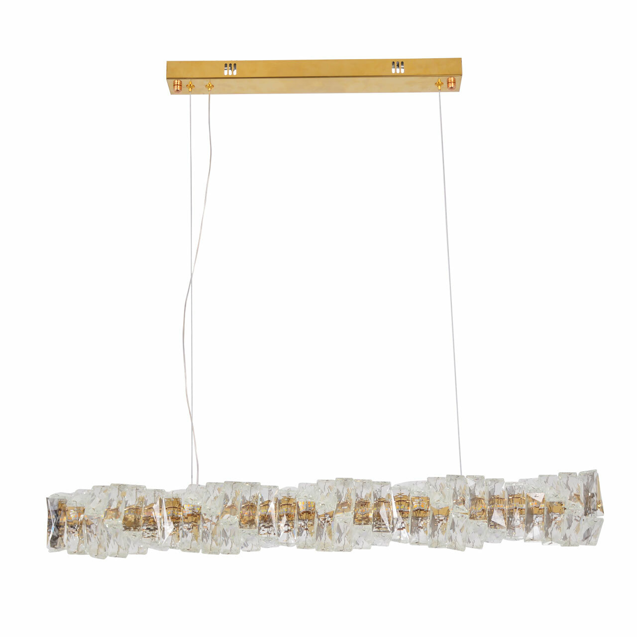 Светильник подвесной светодиодный, люстра MW Light Гослар 498016901, 30W LED, цвет: золотой