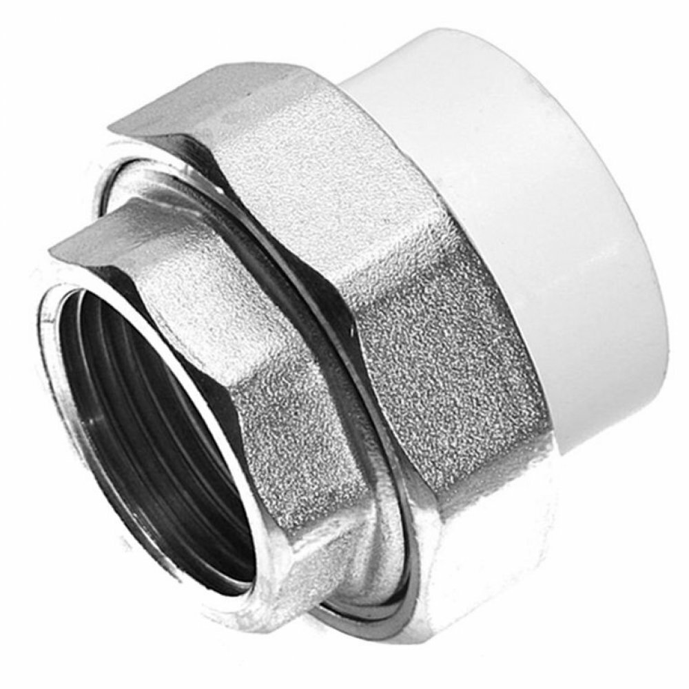 Муфта комбинированная разъемная PPR, американка, внутренняя резьба, RTP (ростурпласт) 10617, Дн 25х1"